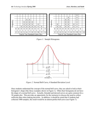 SPC with Dice to understand Normal Curve | PDF | Educational Assessment ...