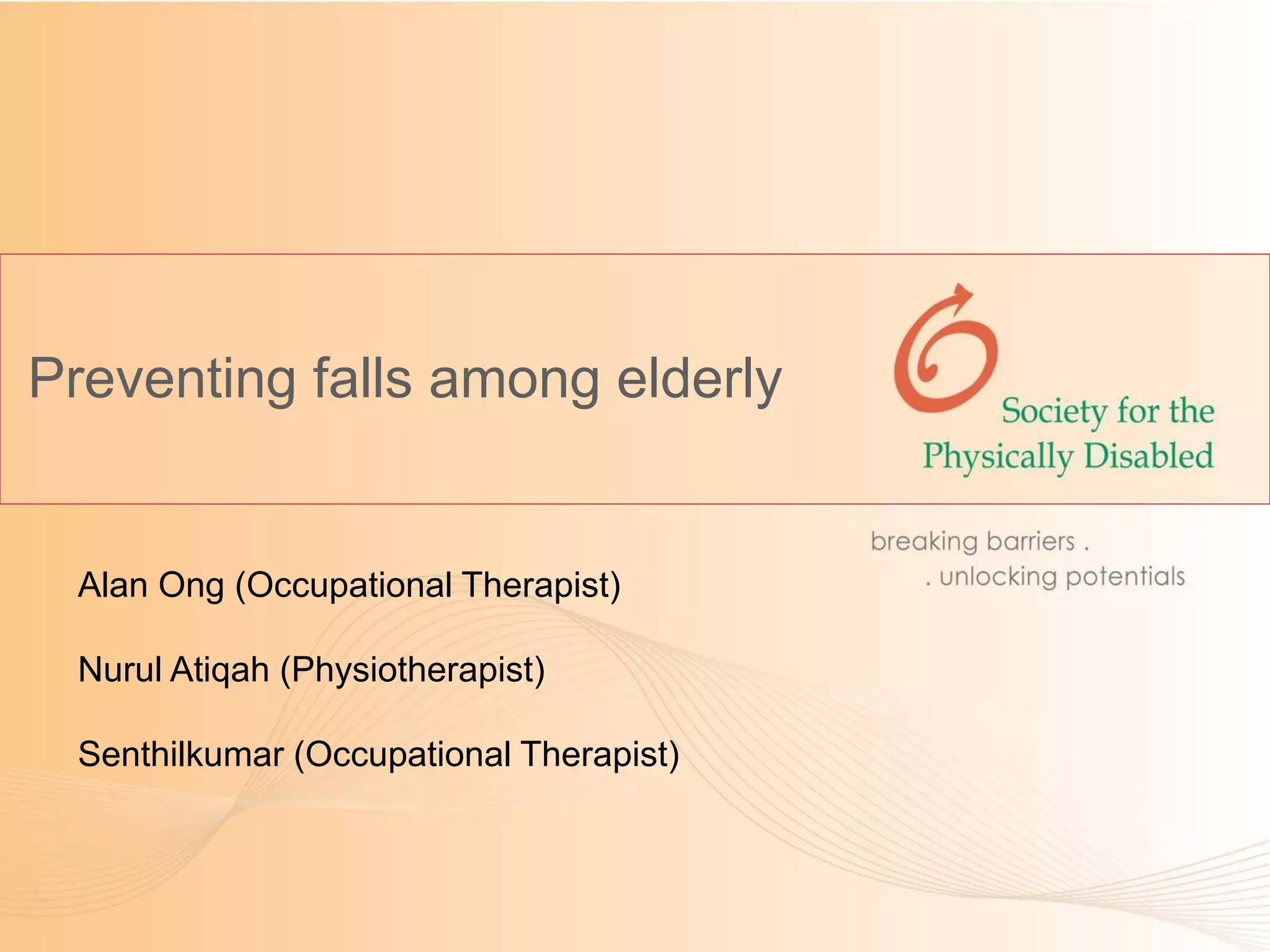 Event @ AICare Hub (15 Feb) - Falls Prevention and Home Safety for the ...