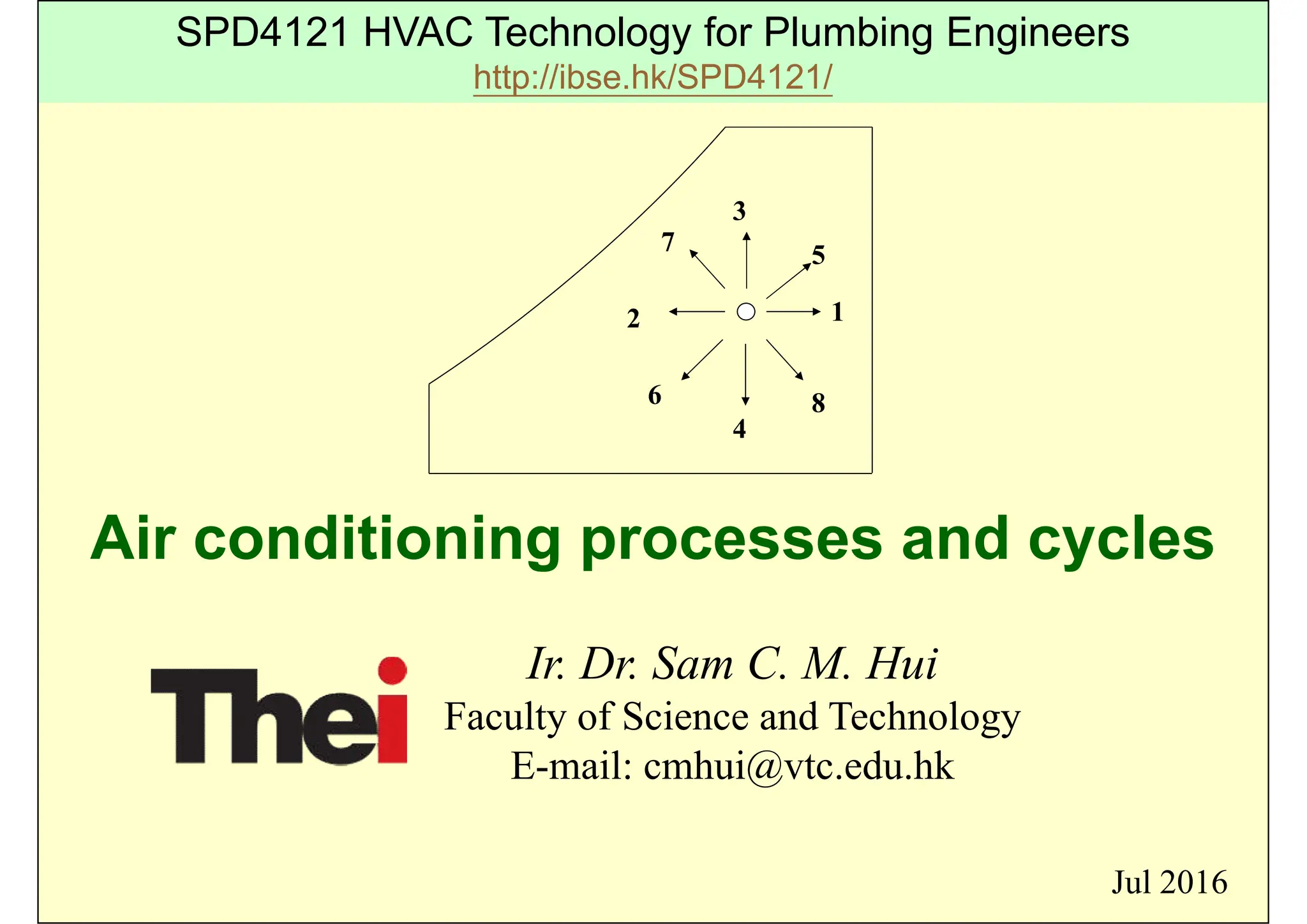 air conditionning processes and cycles course | PDF