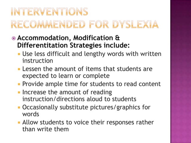Dyslexia | PPTX