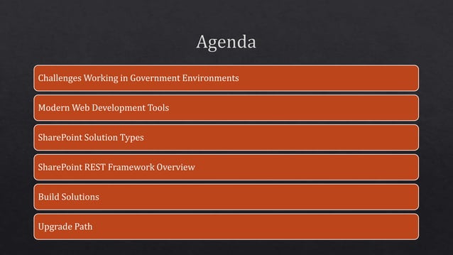 SharePoint Development in Government Environments | PPT