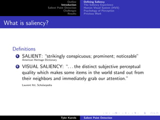 Salient Point Detection | PPT