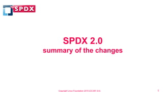 SPDX 2.0: introduction | PPT