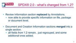 SPDX 2.0: introduction | PPT