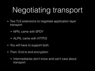 SPDY and HTTP/2 | PPT