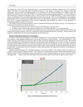 Field Experience from a Biotechnology Approach to Water Flood Improvement | PDF