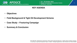 SPE 192047 technical presentation - 2018 SPE Conference (Brisbane, AU ...