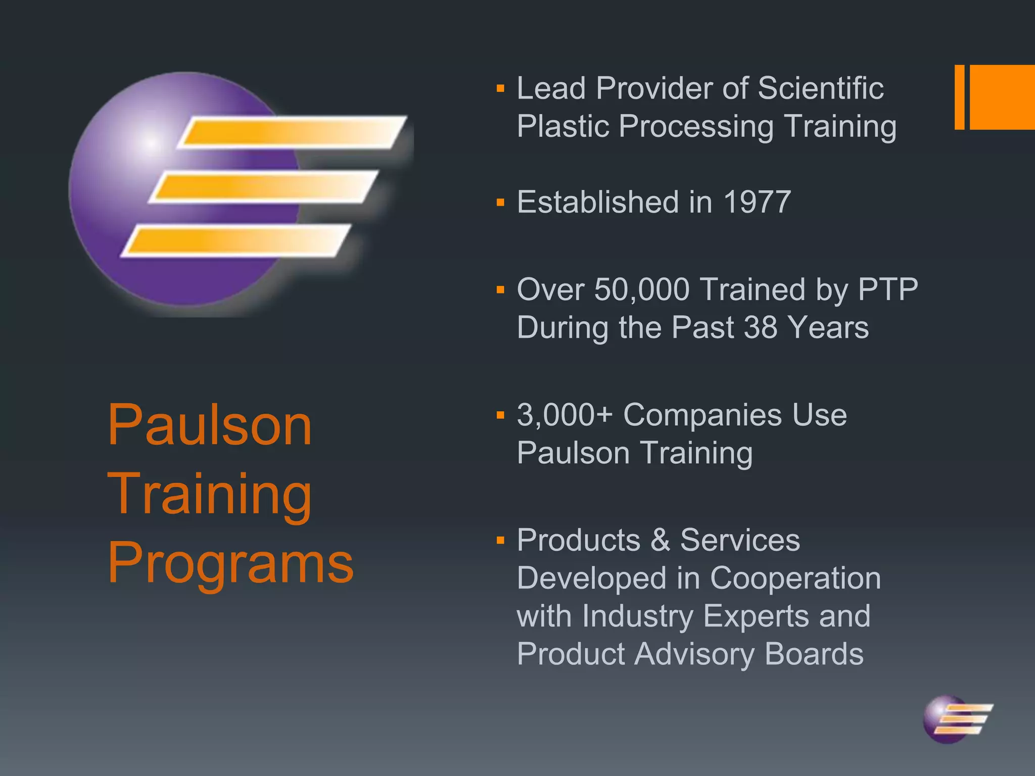 SPE Injection Molding Training Presentation | PPTX