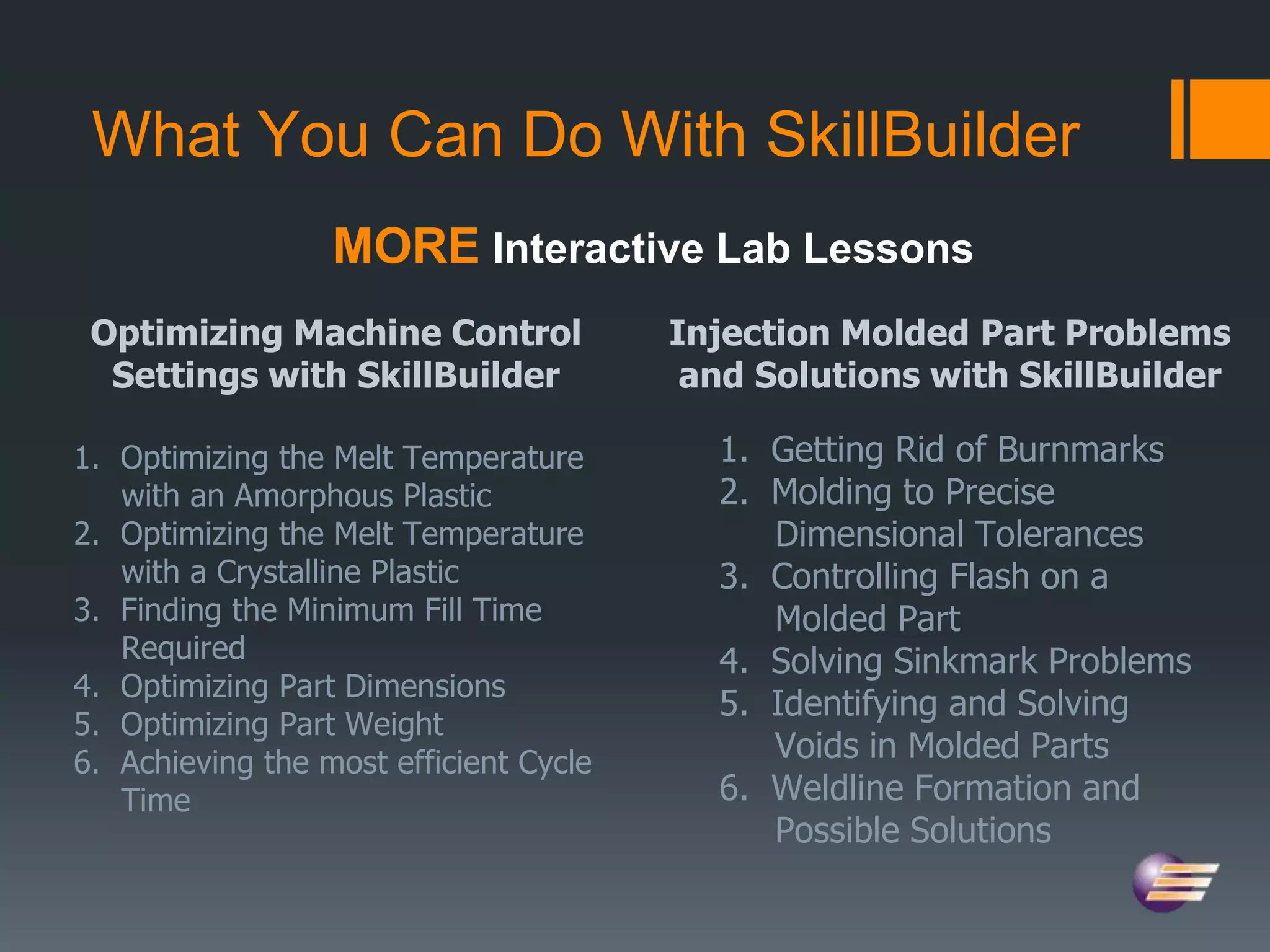 SPE Injection Molding Training Presentation | PPTX