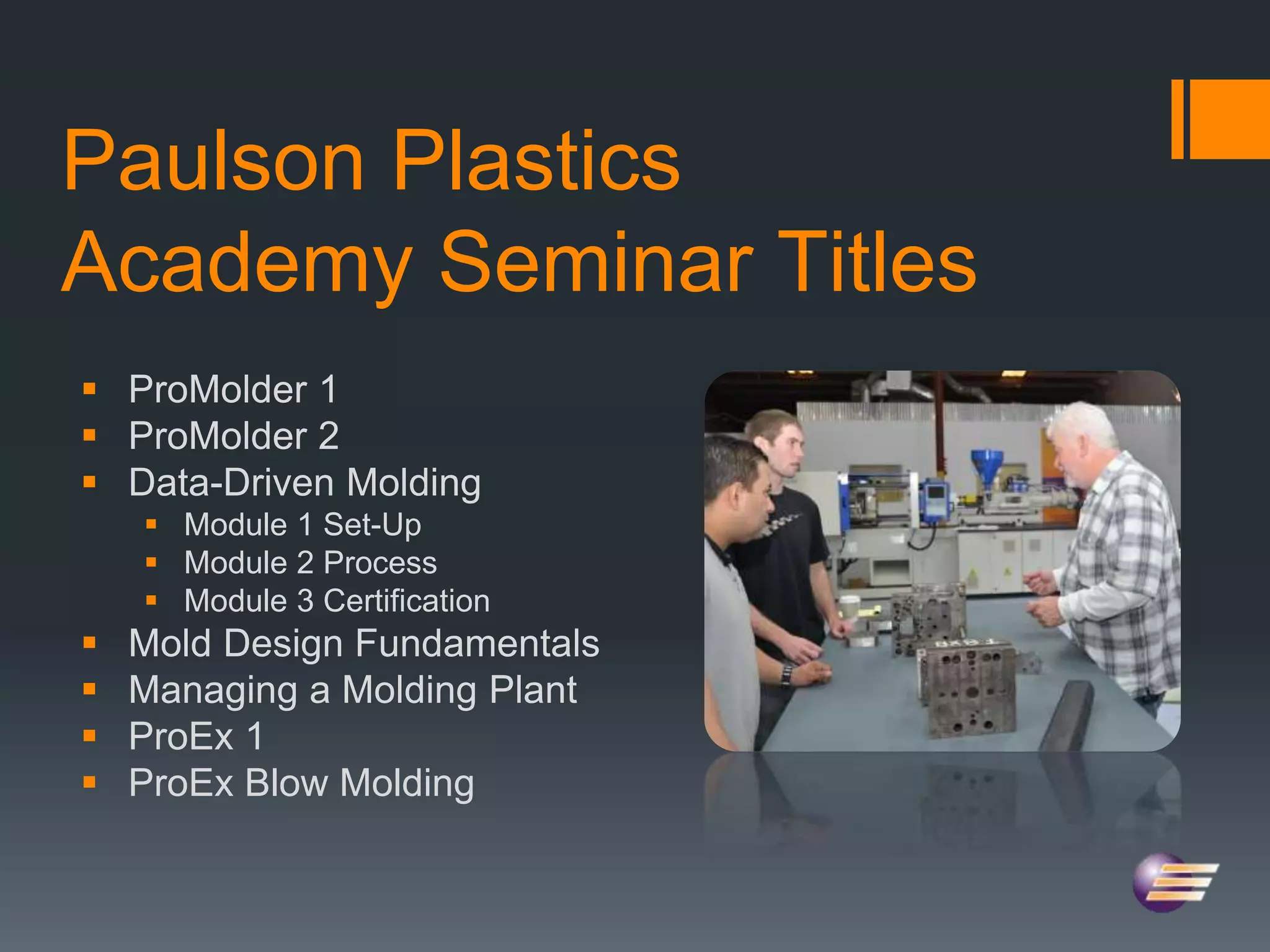SPE Injection Molding Training Presentation | PPTX