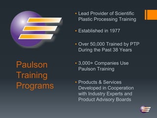 SPE Injection Molding Training Presentation | PPTX