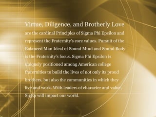 SigEp Brochure: Please feel free to flip through this brochure to learn ...