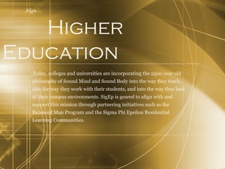 SigEp Brochure: Please feel free to flip through this brochure to learn ...