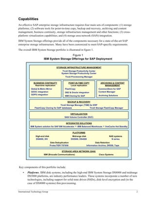 VALUE PROPOSITION FOR IBM SYSTEM STORAGE: COST/BENEFIT CASE FOR SAP DEPLOYMENT IN ENTERPRISE ...