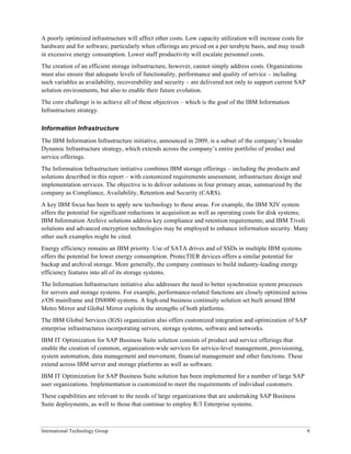 VALUE PROPOSITION FOR IBM SYSTEM STORAGE: COST/BENEFIT CASE FOR SAP DEPLOYMENT IN ENTERPRISE ...