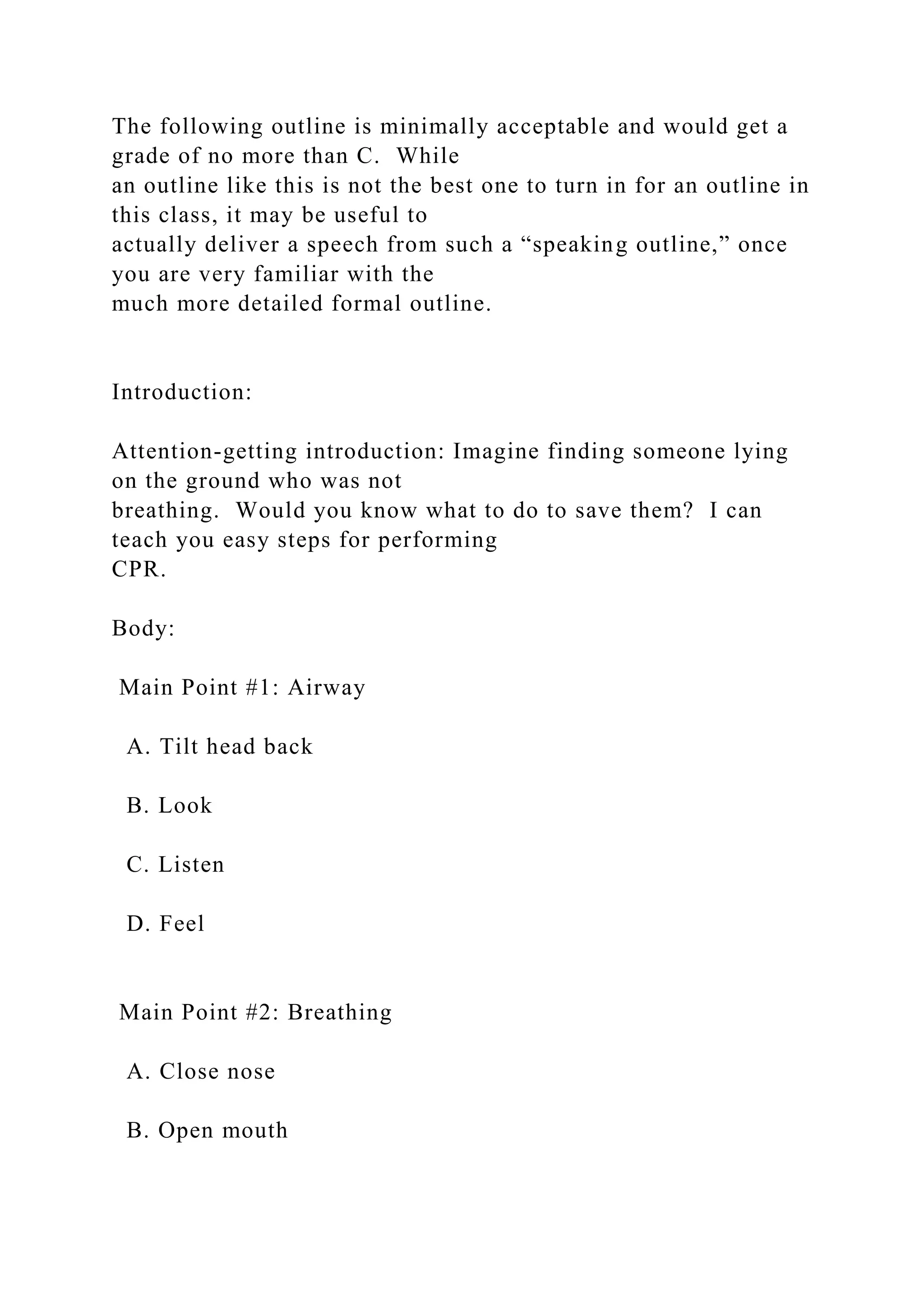 SPE103 Oral Communication – Presentation Outline Samples .docx