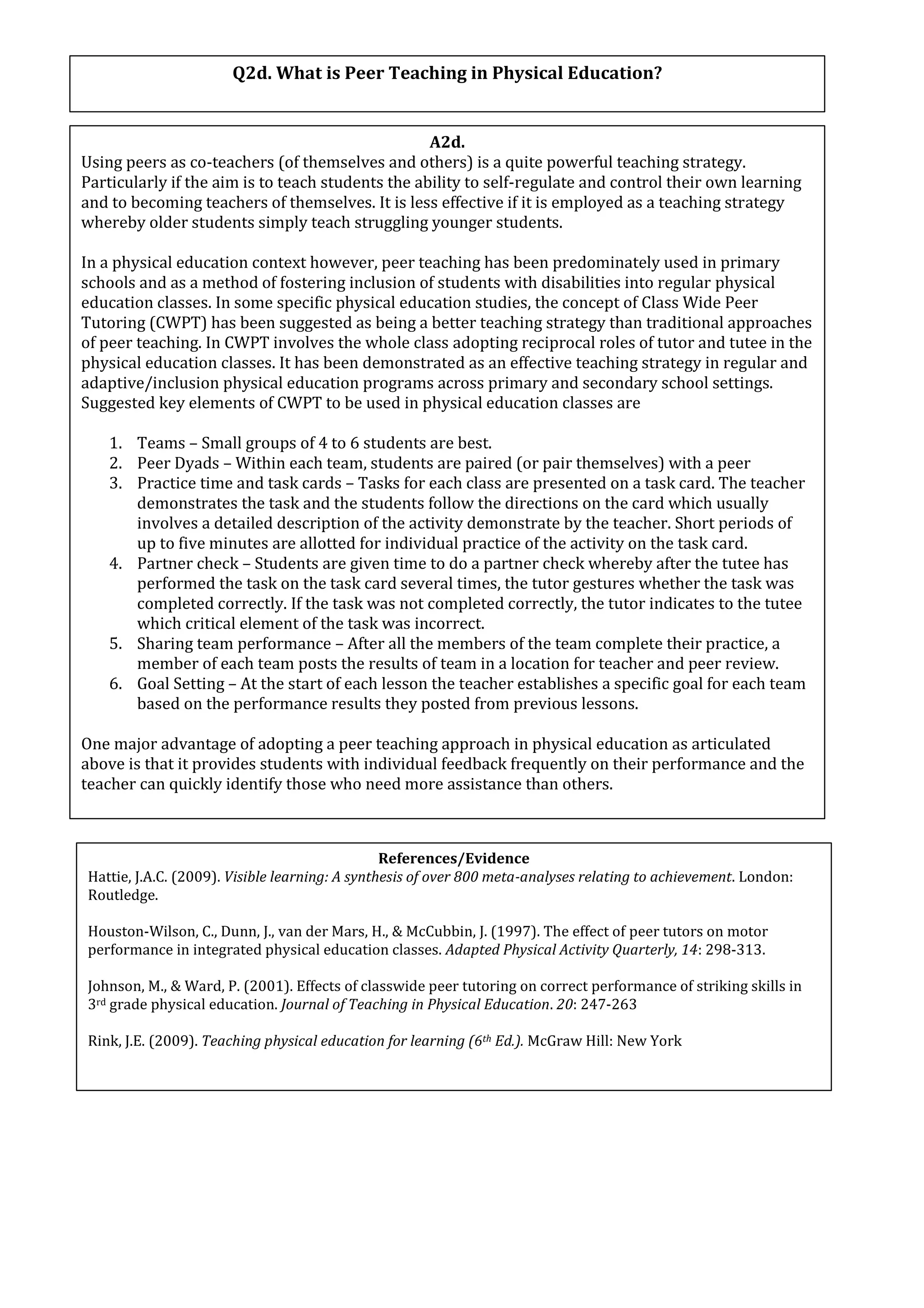 Spe 111 teaching approaches | PDF