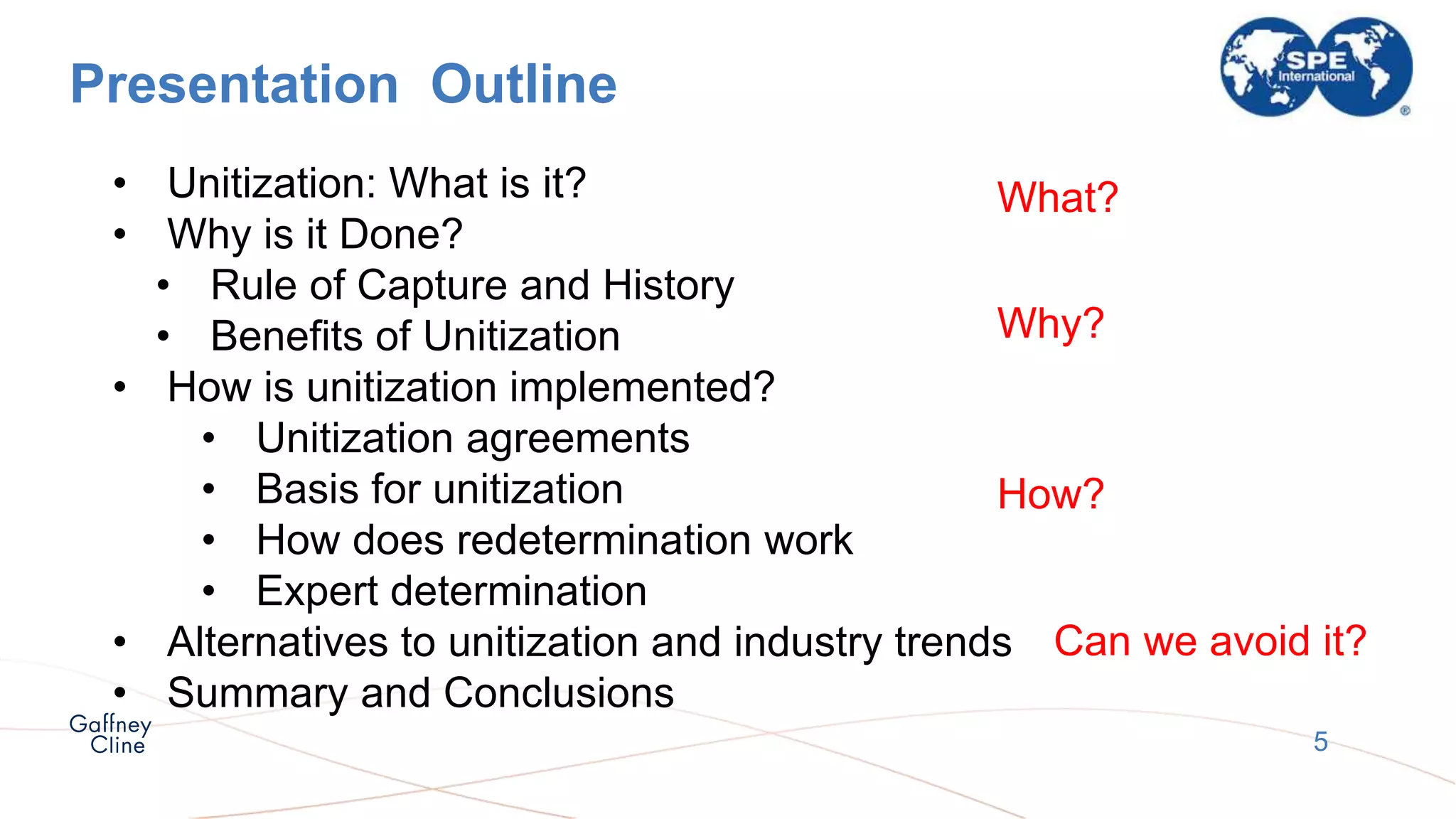 Who Owns the Oil? The How and Why of Unitization | PDF