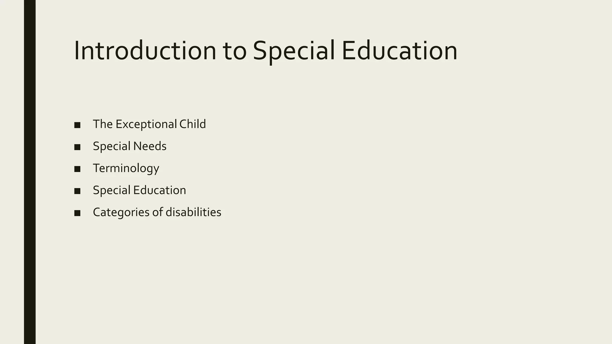 Special Education History | PPTX