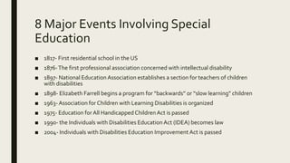Special Education History | PPT