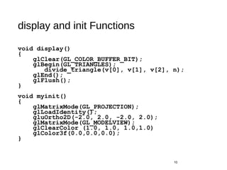 Programming with OpenGL | PPT