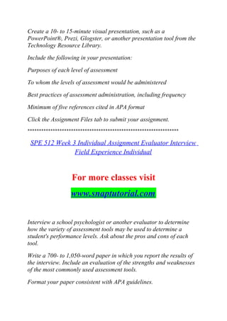 Spe 512 Education Organization / snaptutorial.com