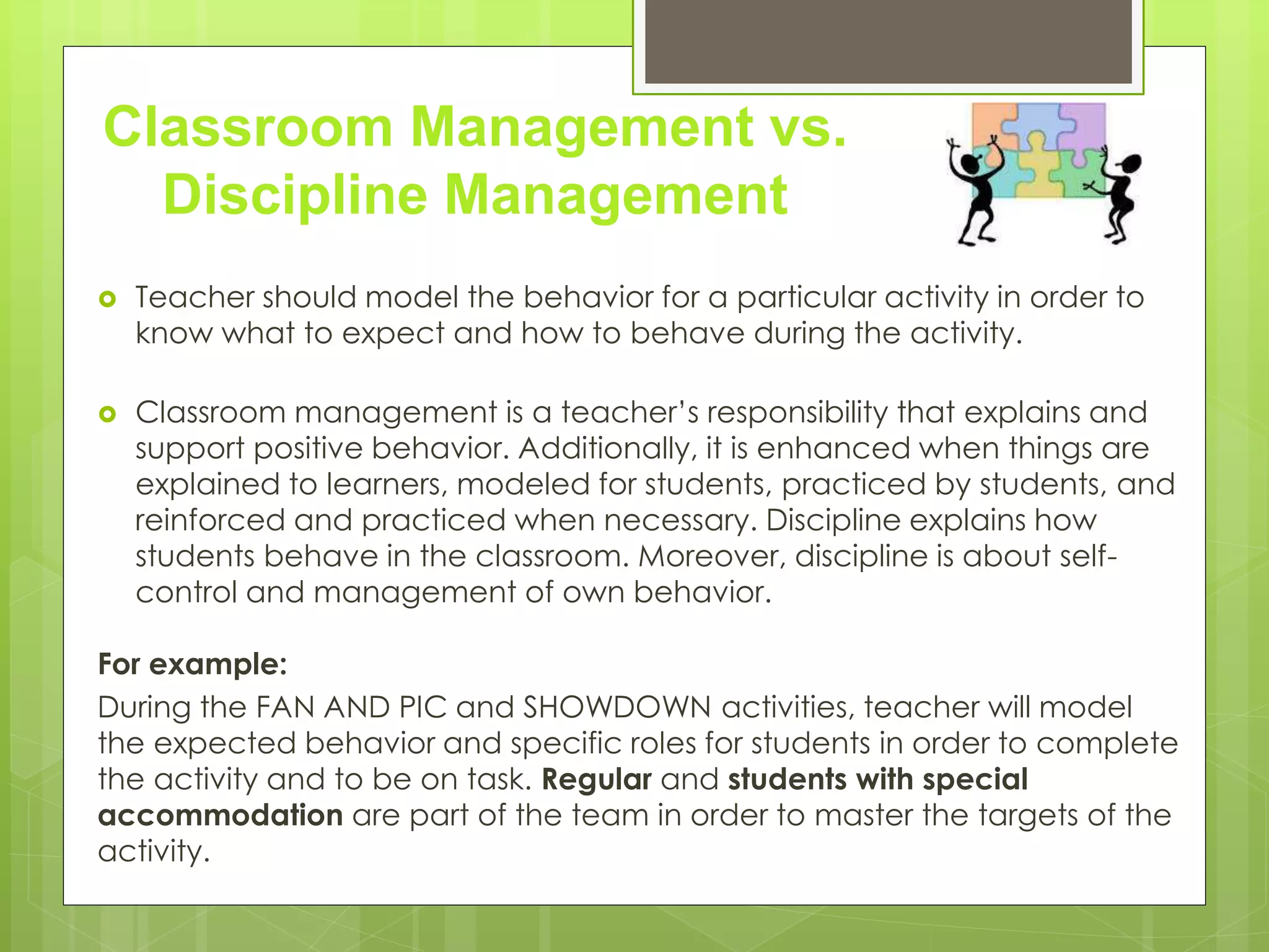 Spe546 collaborative activity - classroom management theories | PPTX