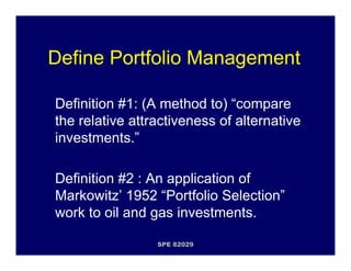 Disaster Insurance Using Portfolio Management Techniques | PPT