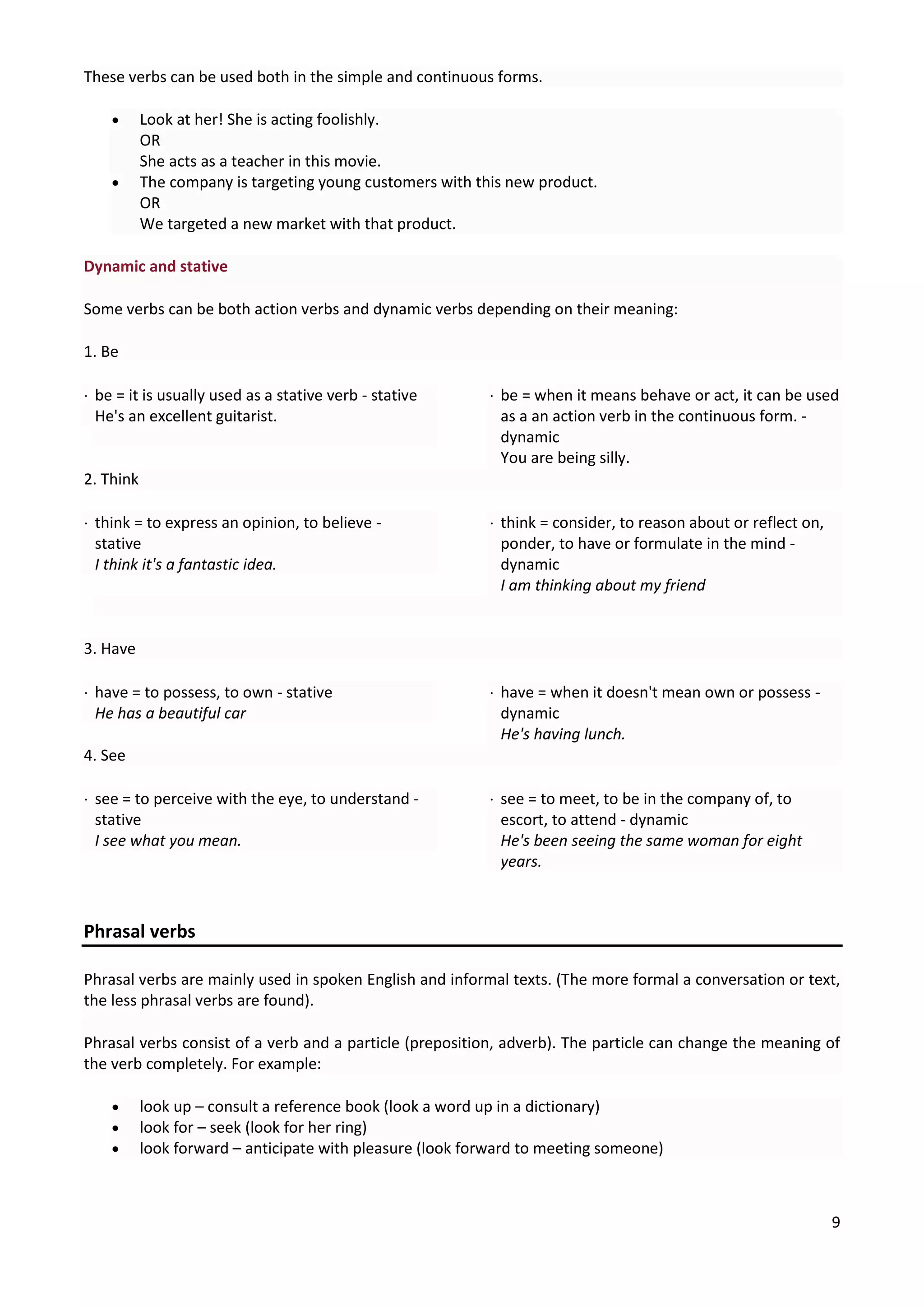 English grammar, parts of speech | PDF