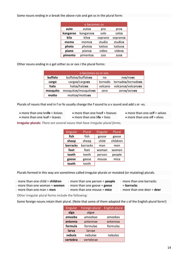 English grammar, parts of speech | PDF
