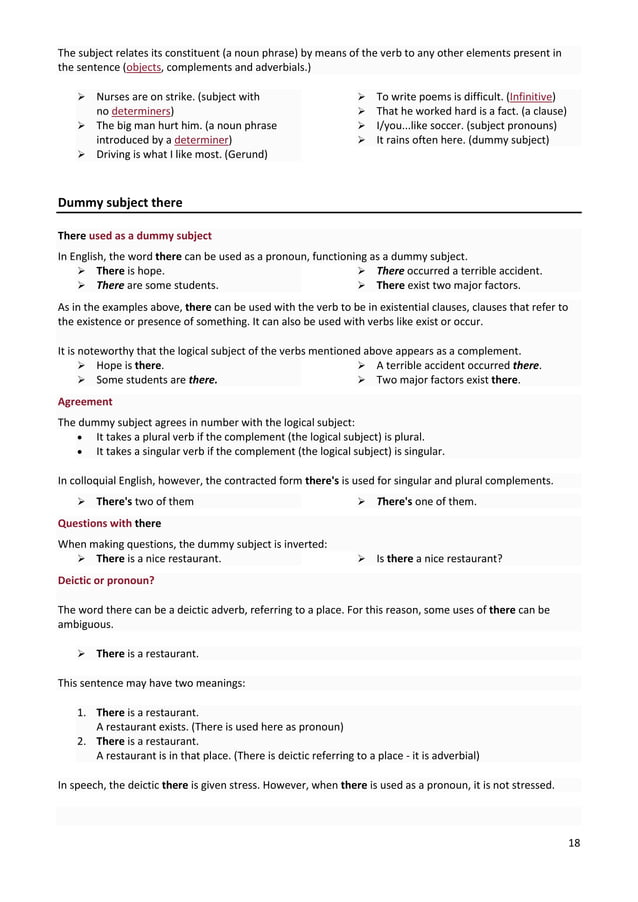 English grammar, parts of speech | PDF