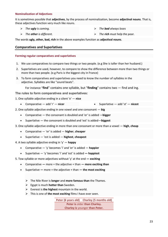 English grammar, parts of speech | PDF