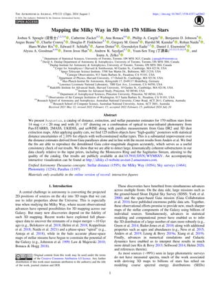 Mapping the Milky Way in 5D with 170 Million Stars | PDF