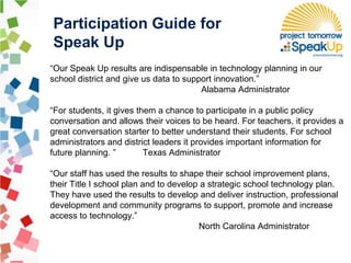 Speak Up Participation Guide | PPT
