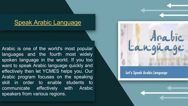 Speak Arabic Language | PPTX