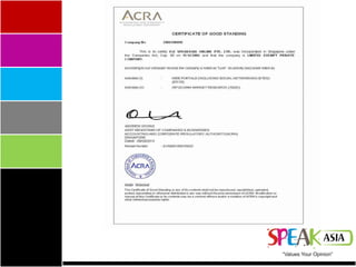 Speak Asia Compensation Plan | PPT