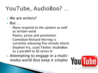 Speakeasy Presentation | PPTX