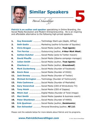 Speaker Information Packet (PDF) | PDF