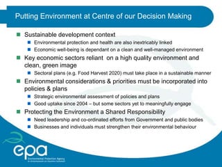 Overview of State of the Environment 2012 Report & Main Environmental ...