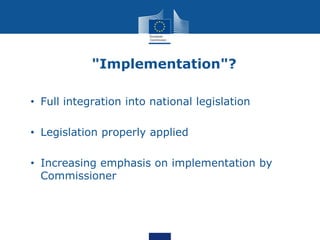 Implementation of Environmental Legislation | PPSX