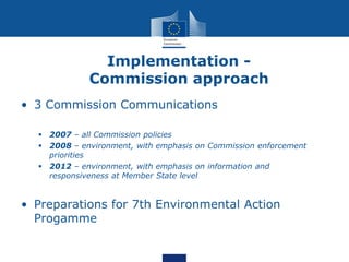 Implementation of Environmental Legislation | PPSX