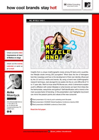 Speakerfile Joeri Van den Bergh & Mattias Behrer - How Cool Brands Stay ...