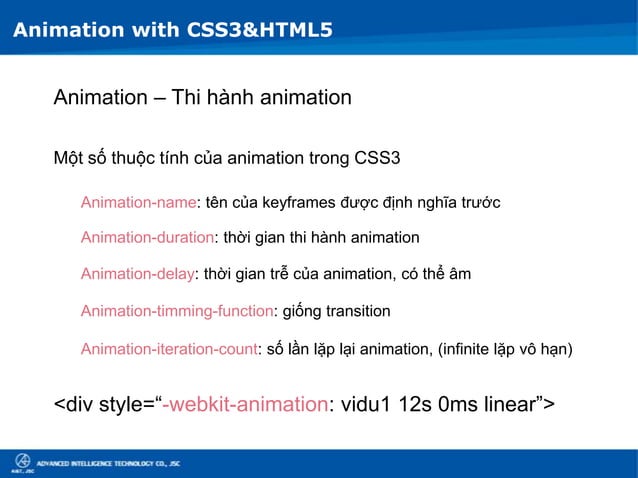Làm game animation bằng HTML5/CSS3 | PPT