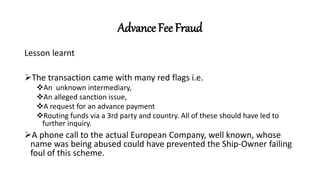 Maritime Fraud by Capt Rahul Bhargava | PPTX