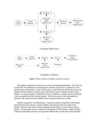 Speaker recognition. | DOC