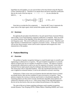 Speaker recognition. | DOC