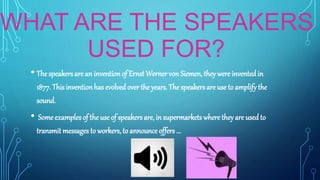 Speakers 1 | PPTX