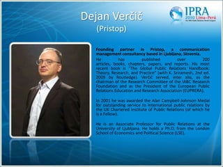 IPRA 2010 Speakers | PPT