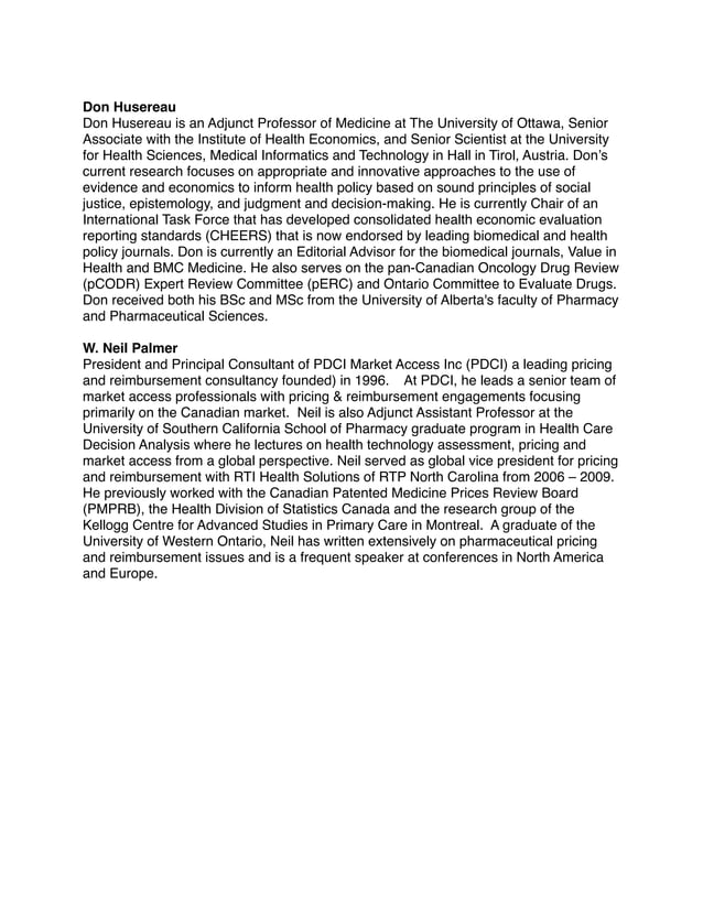 Speakers' bios | PDF