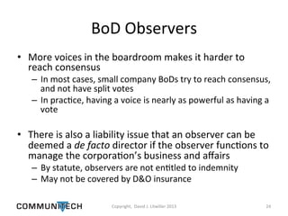 Governance 201: Early and Growth-Stage Tech Companies ...